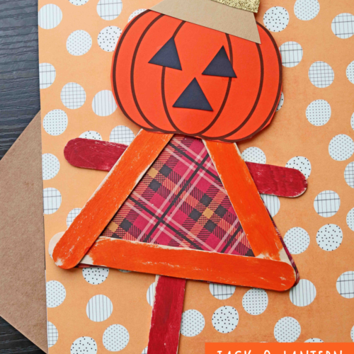 Jack-O-Lantern Scarecrow Craft For Kids