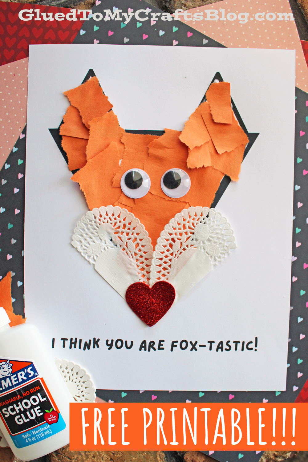 Torn Paper Fox Craft Idea for Kids – You Are FOX-TASTIC!