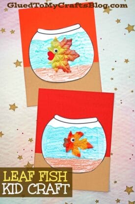 Leaf Fish Craft Idea For Kids
