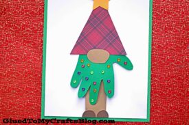 Handprint Christmas Tree Gnome Craft Idea For Kids