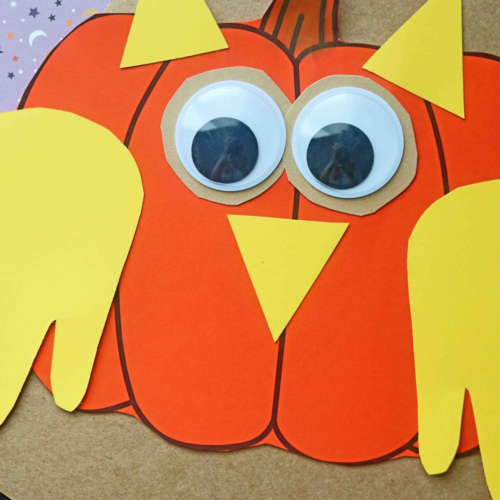 Paper Pumpkin Owl Craft For Kids