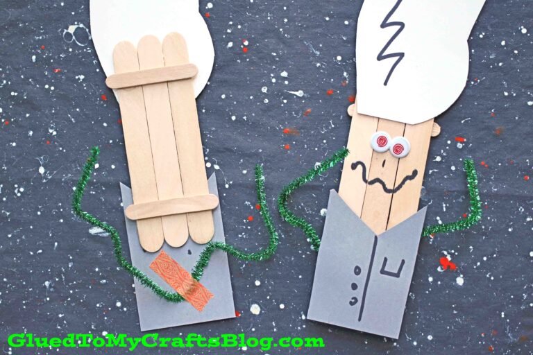 Popsicle Stick Mad Scientist Craft