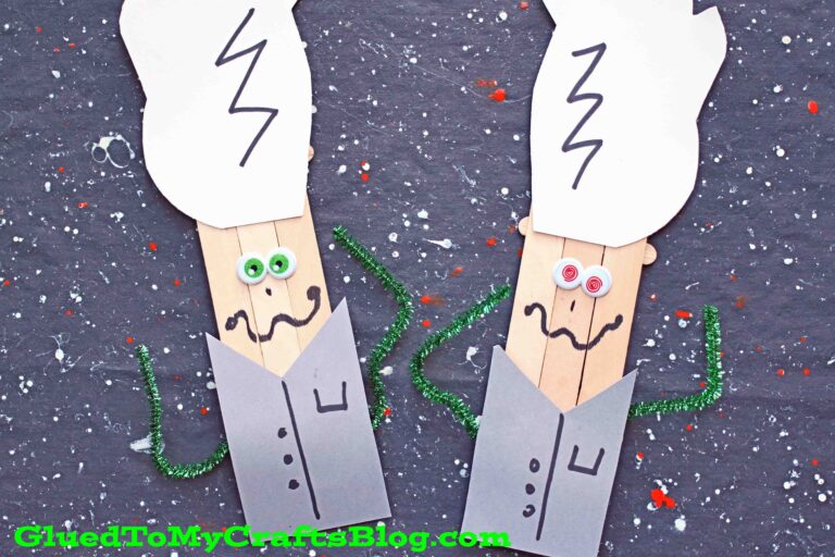 Popsicle Stick Mad Scientist Craft