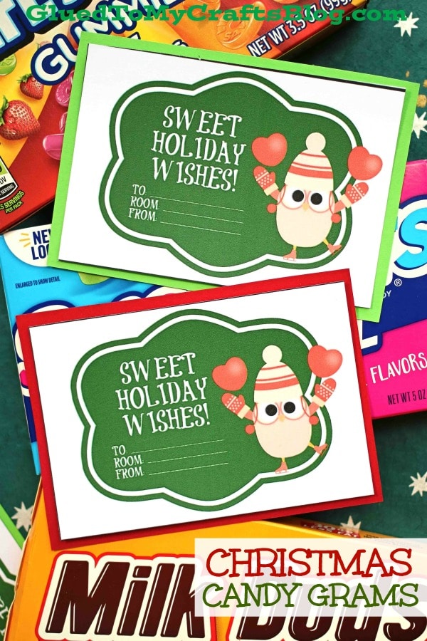 FREE Christmas Candy Gram Printable