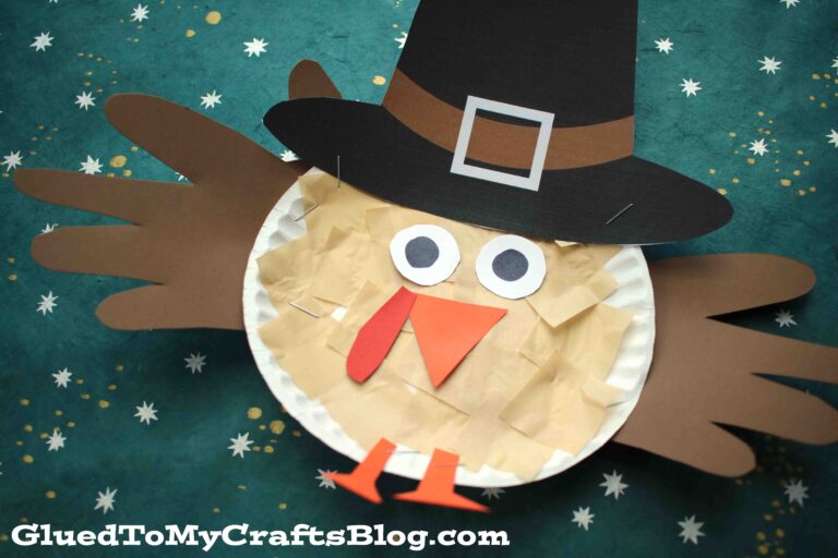 Paper Plate Pilgrim Turkey Craft