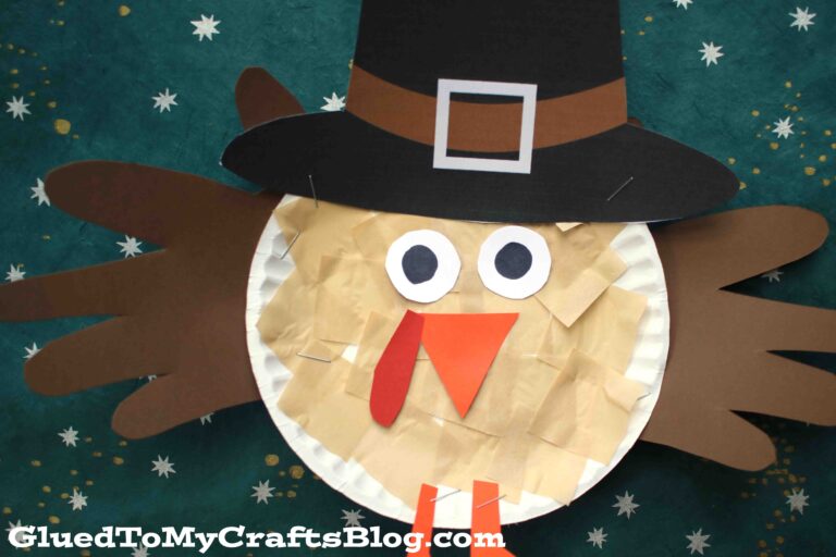 Paper Plate Pilgrim Turkey Craft
