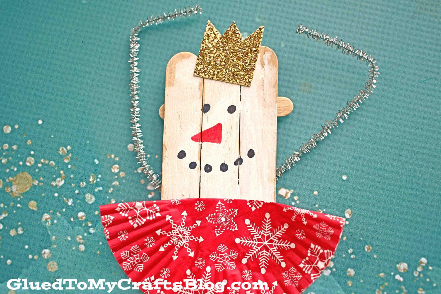 Craft Stick Snowman Ballerina Puppets