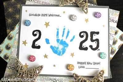 Handprint Keepsake Idea For New Year's Eve