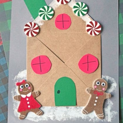 Paper Bag Gingerbread House