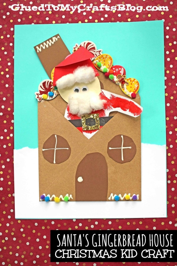 Paper Envelope Gingerbread House