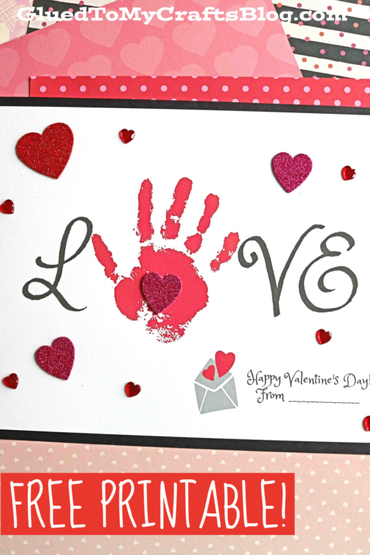 Handprint LOVE Keepsake Craft