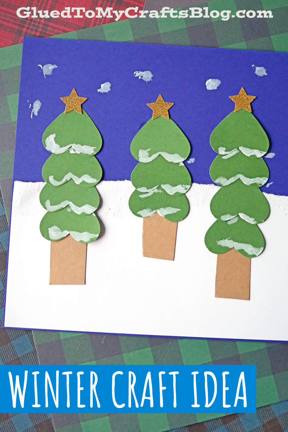 Paper Winter Tree Landscape Craft