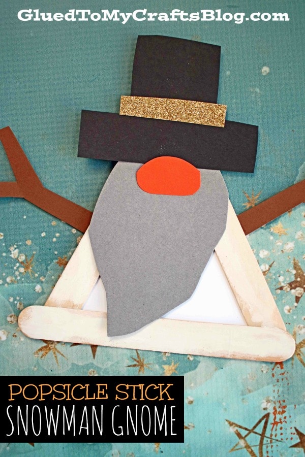 Popsicle Stick Snowman Gnome