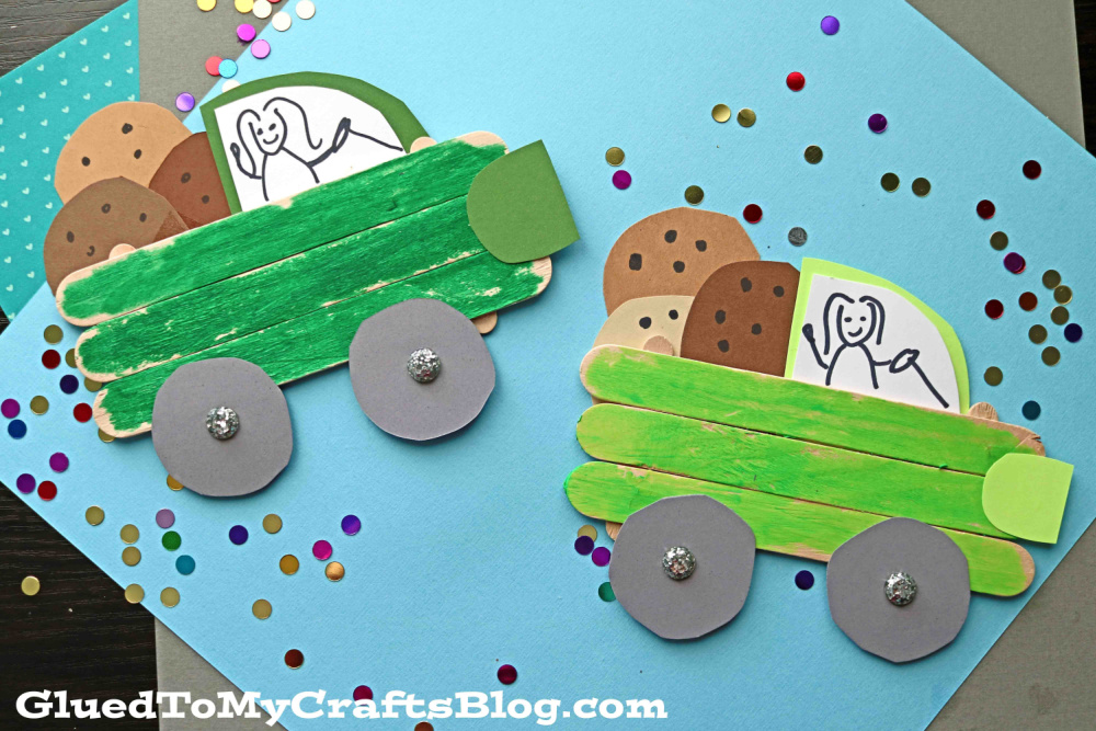 Popsicle Stick Girl Scout Cookie Truck