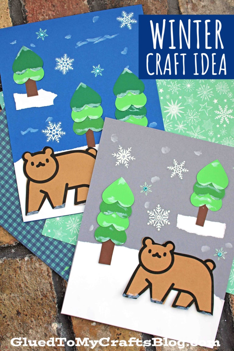 Paper Winter Tree Landscape Craft