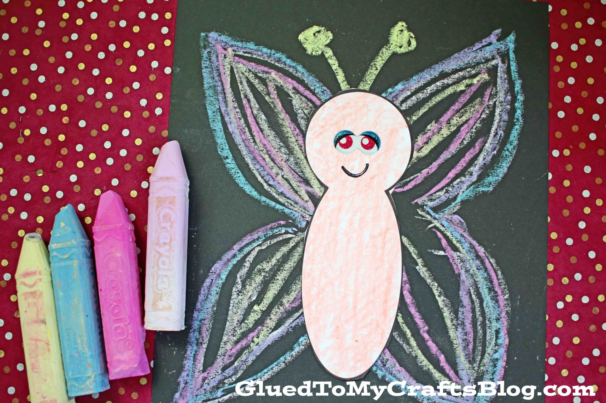 Paper & Sidewalk Chalk Butterfly Craft