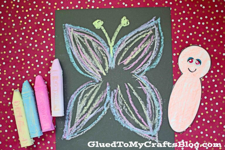 Paper & Sidewalk Chalk Butterfly Craft