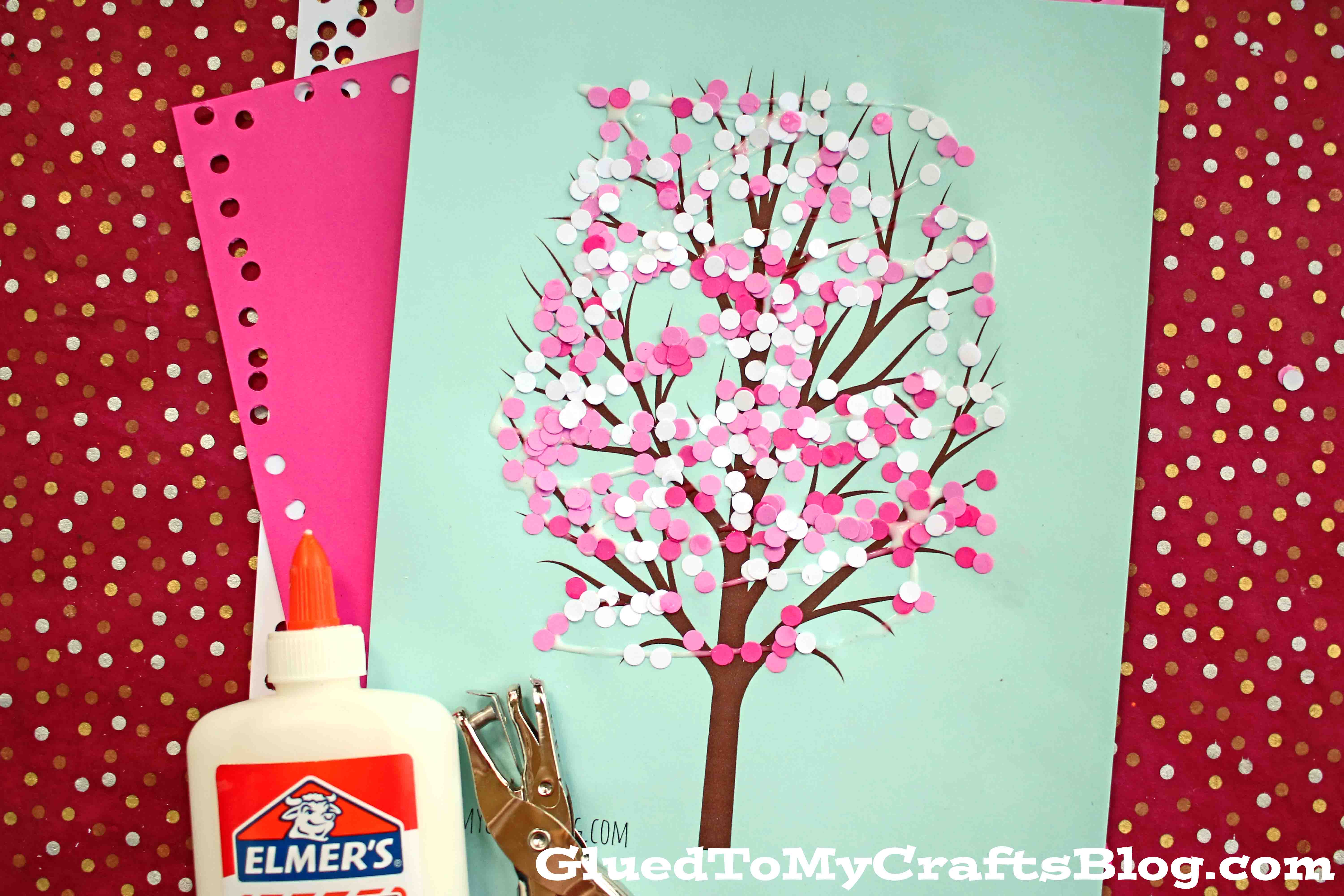 Paper Confetti Cherry Blossom Tree