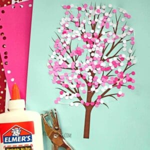 Fork Painted Tree Craft
