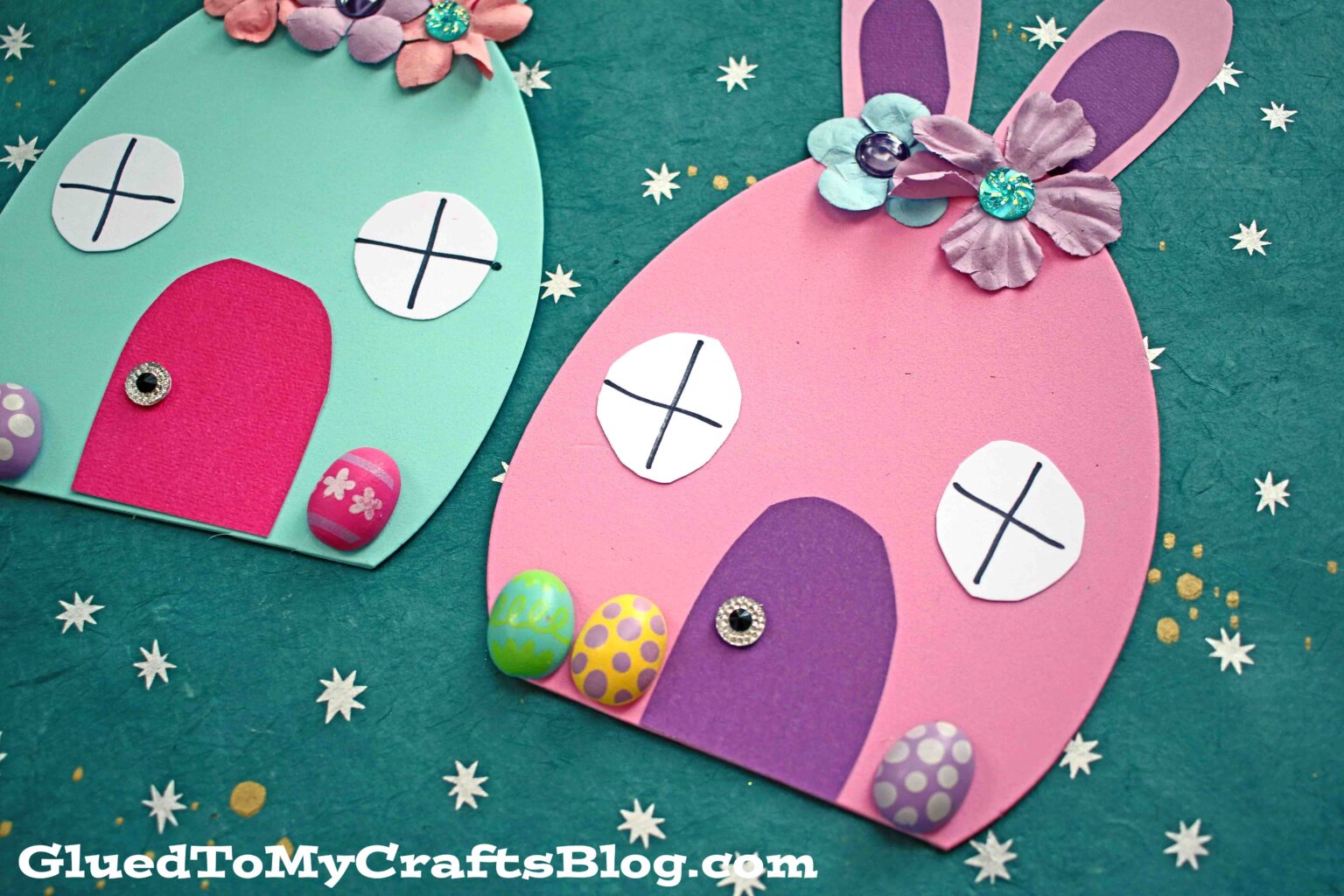 Easter Egg Bunny House Craft Idea