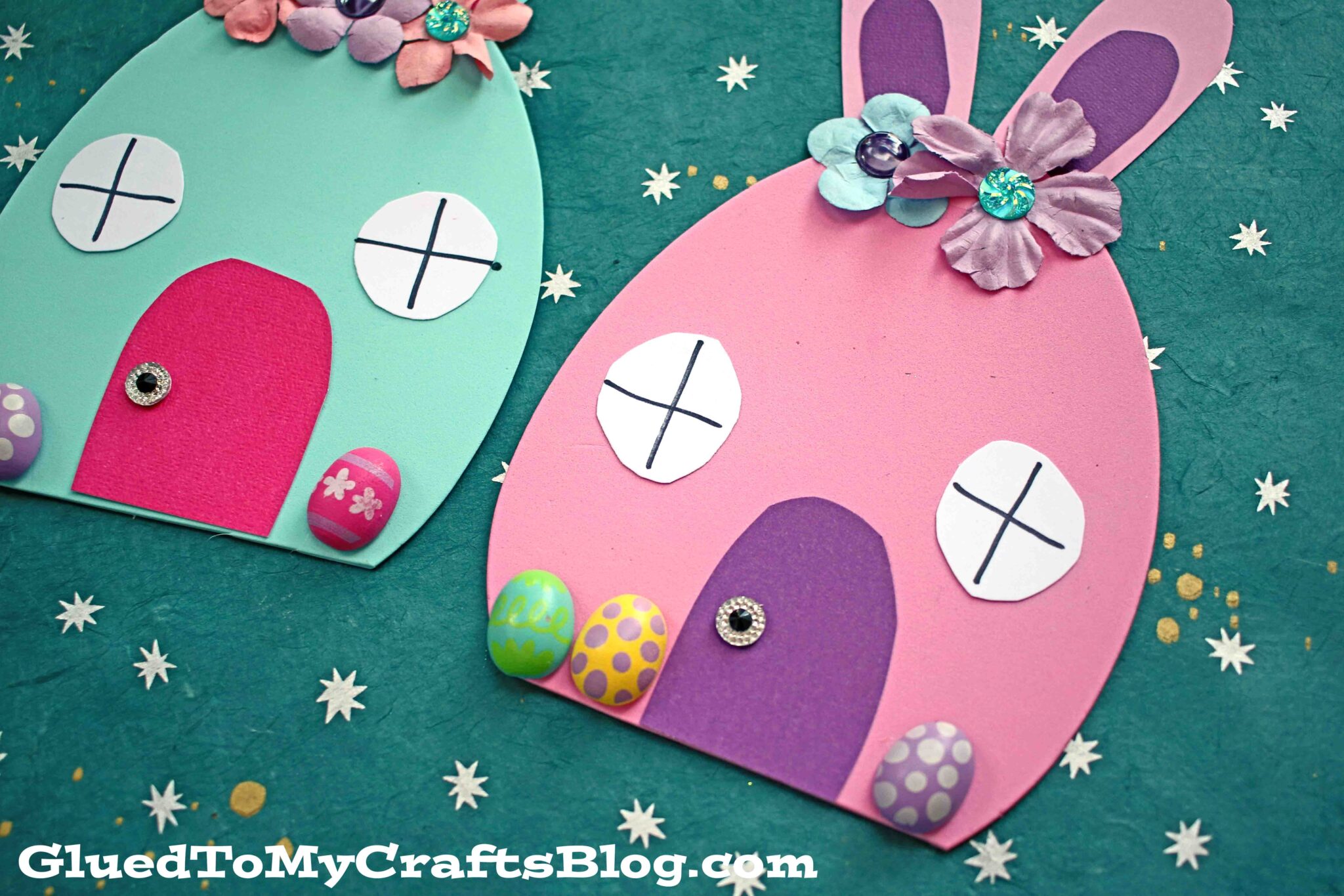 Easter Egg Bunny House Craft Idea