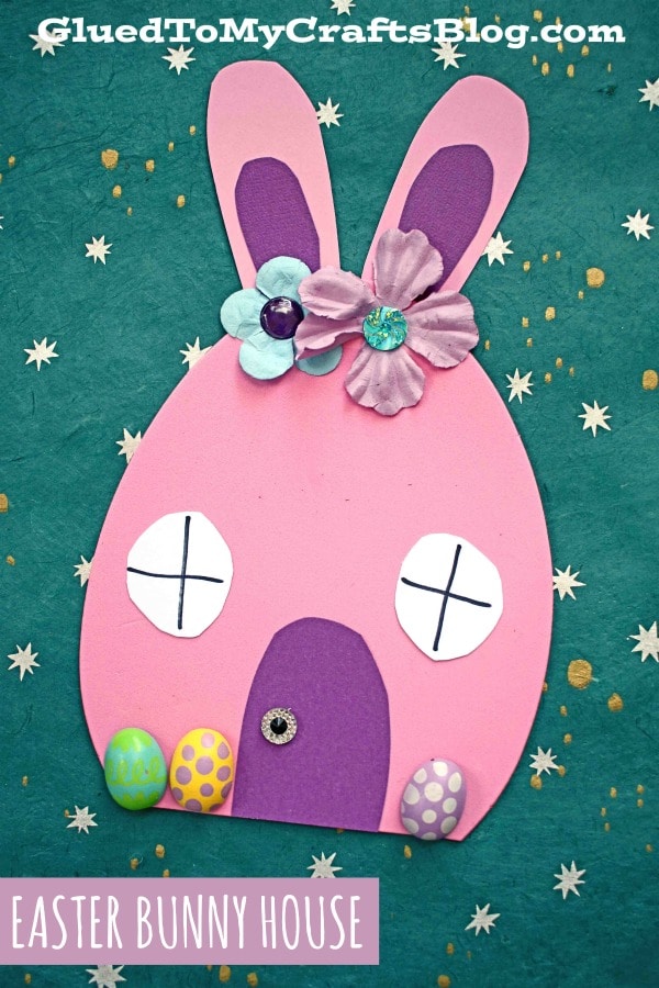 Craft Foam Egg Easter Bunny House