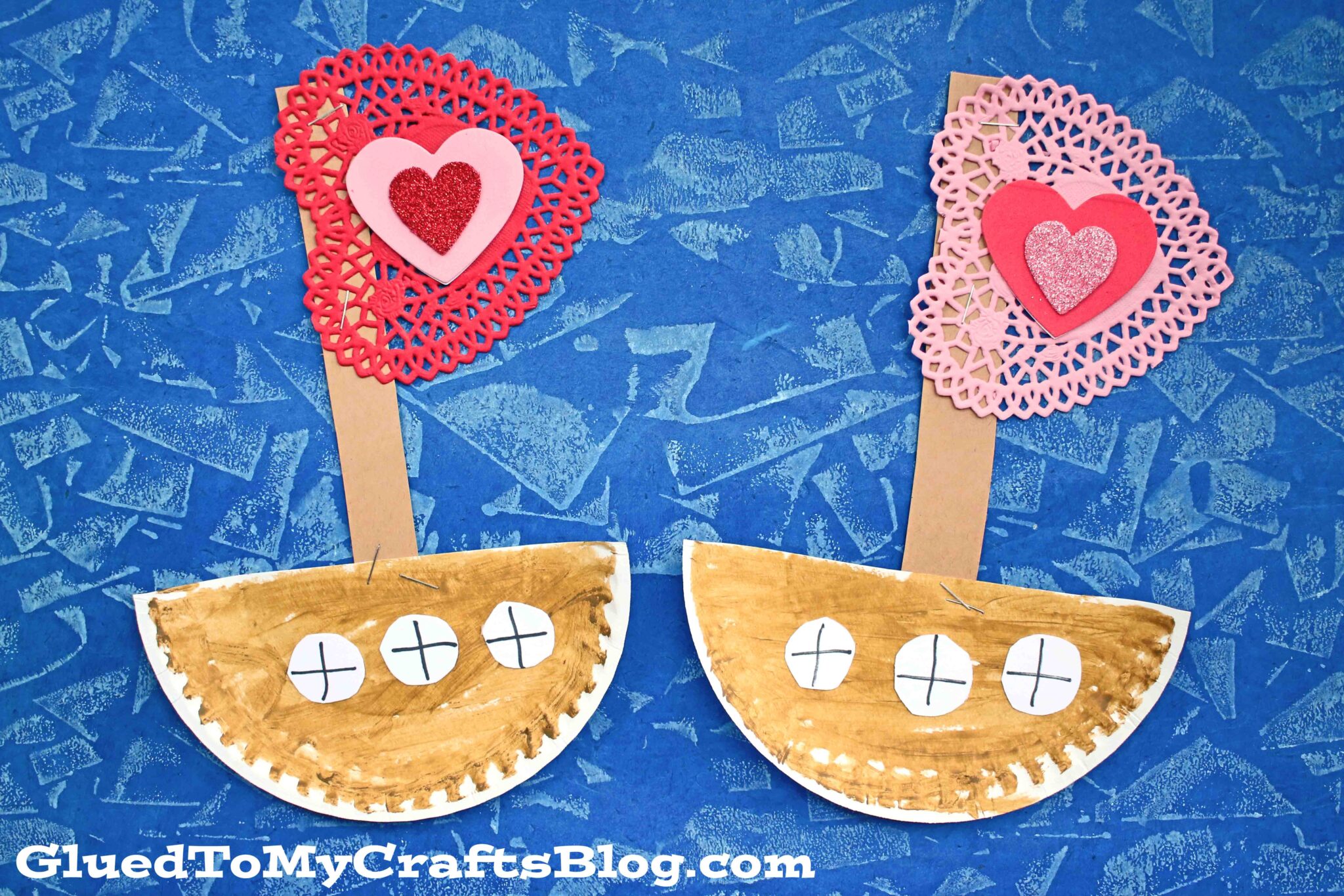 Paper Plate Valentine's Day Boat Craft
