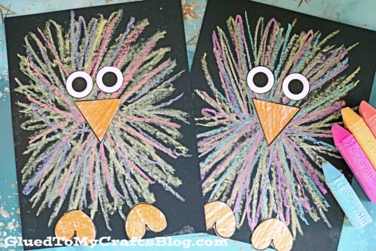 Paper & Sidewalk Chalk Baby Bird