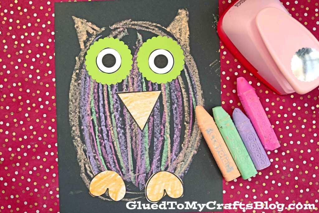 Chalk Art Owl Craft