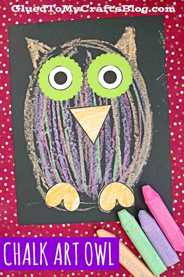 Chalk Art Owl Craft