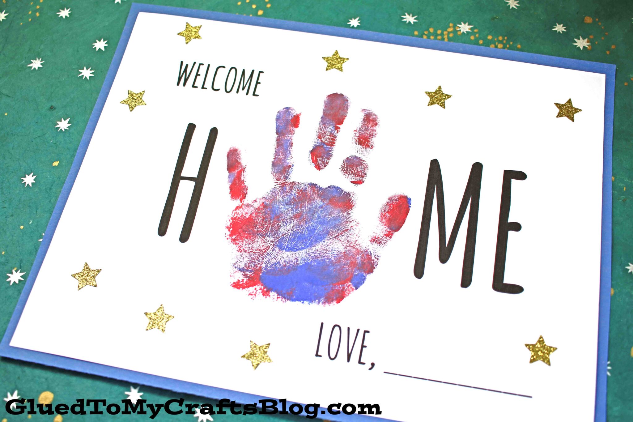 Handprint Welcome Home Keepsake