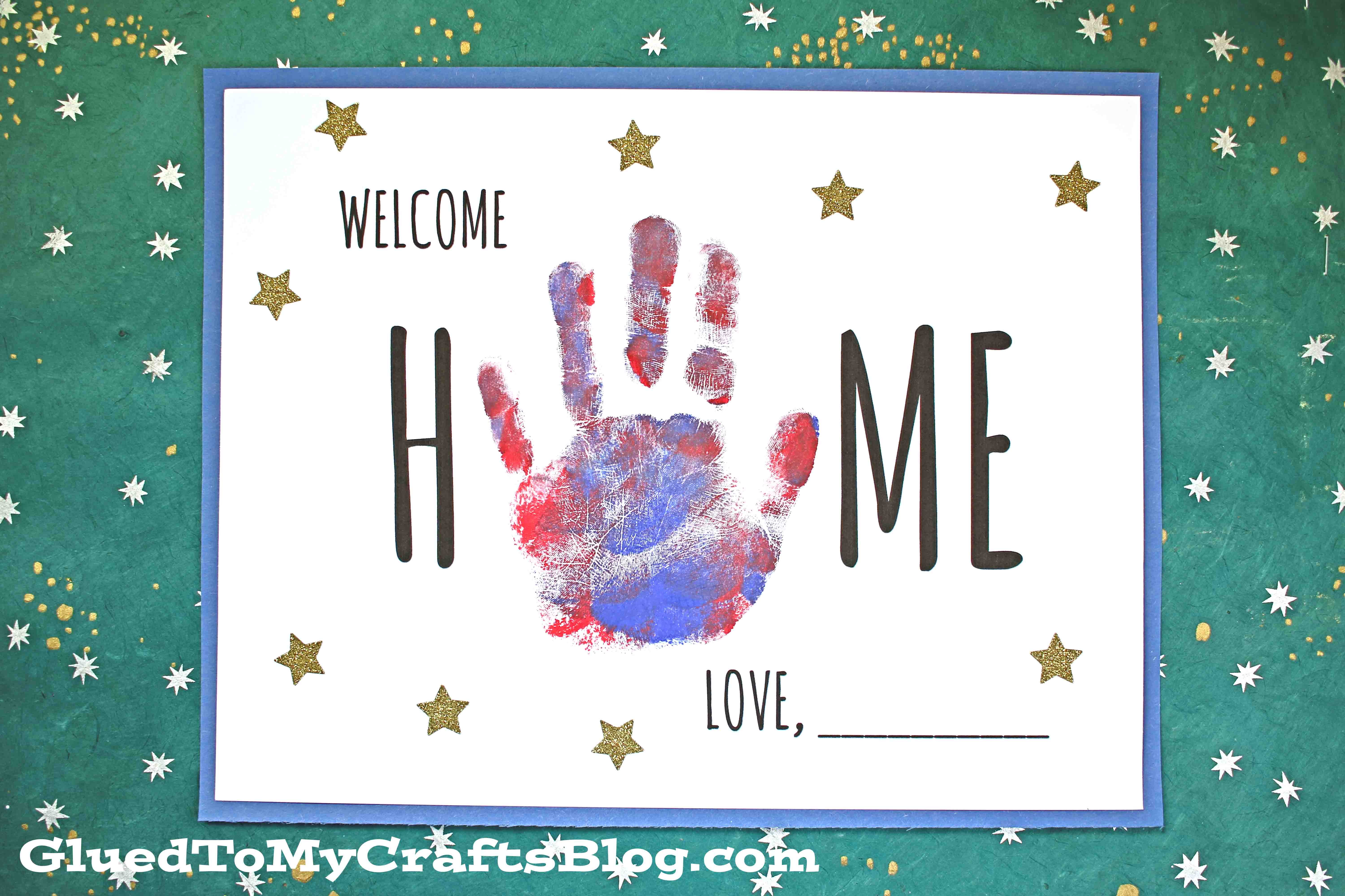 Handprint Welcome Home Keepsake