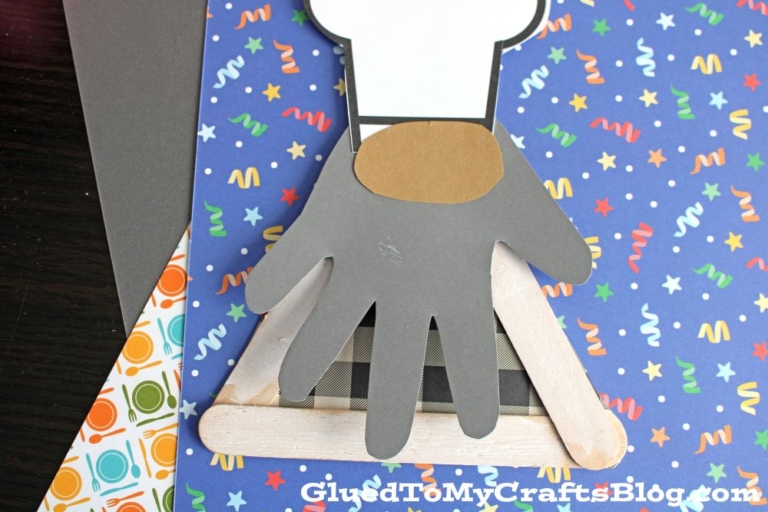 Popsicle Stick Baker Gnome Craft Idea For Kids