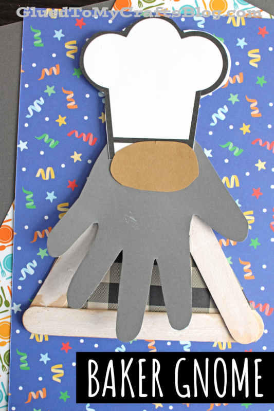 Popsicle Stick Baker Gnome Craft Idea For Kids
