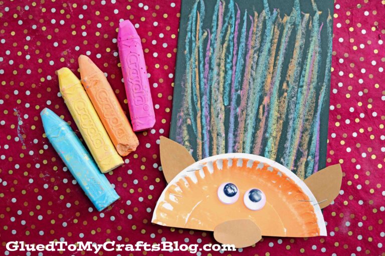 Paper Plate & Chalk Art Troll Hair Craft Idea