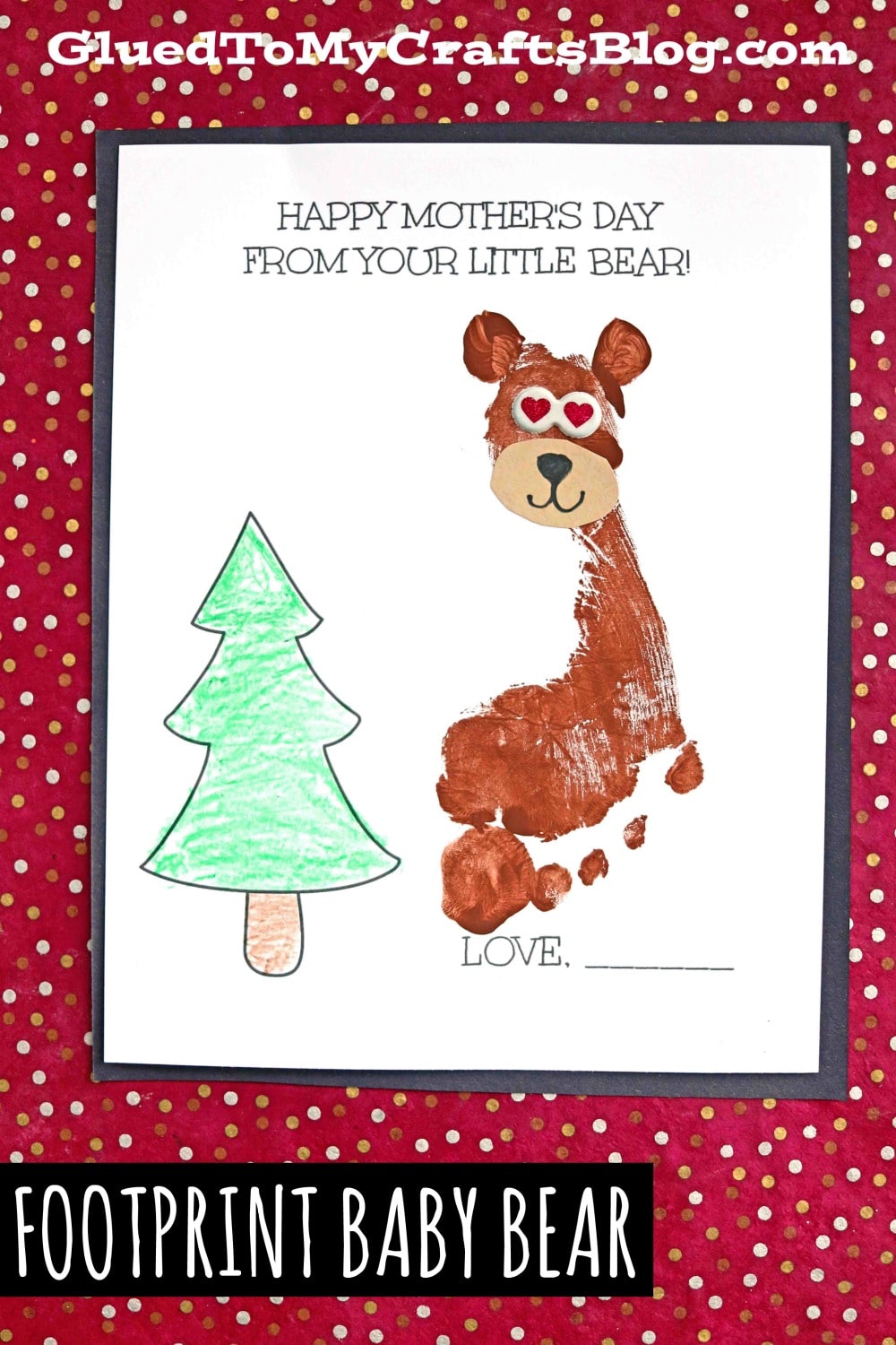 Baby Bear Keepsake Idea For Mother's Day