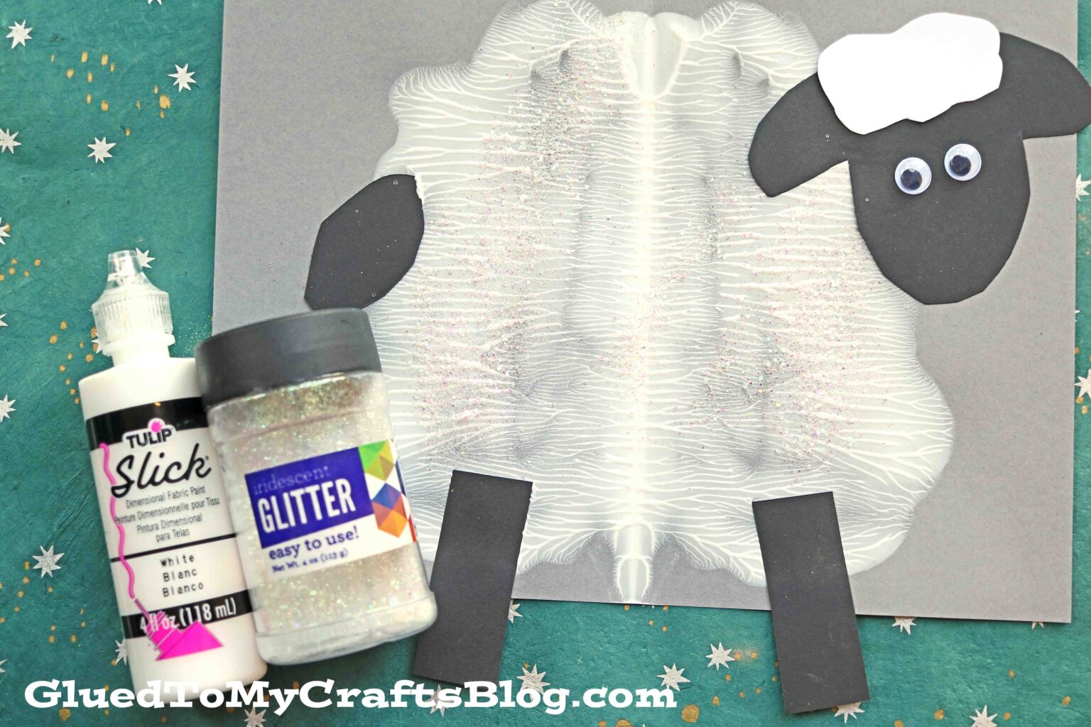 Paint Splat Sheep Craft Idea For Spring