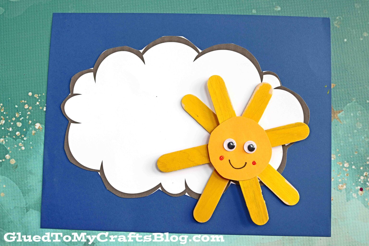 Paper & Popsicle Stick Sunshine Craft