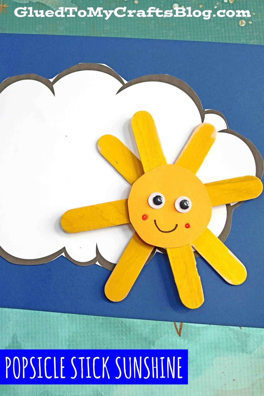 Paper & Popsicle Stick Sunshine Craft