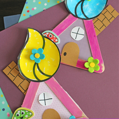 Popsicle Stick Troll House Craft