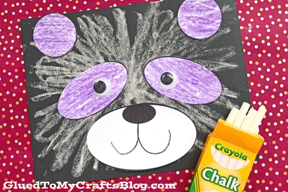 Chalk Art Panda Bear Craft Idea For Kids