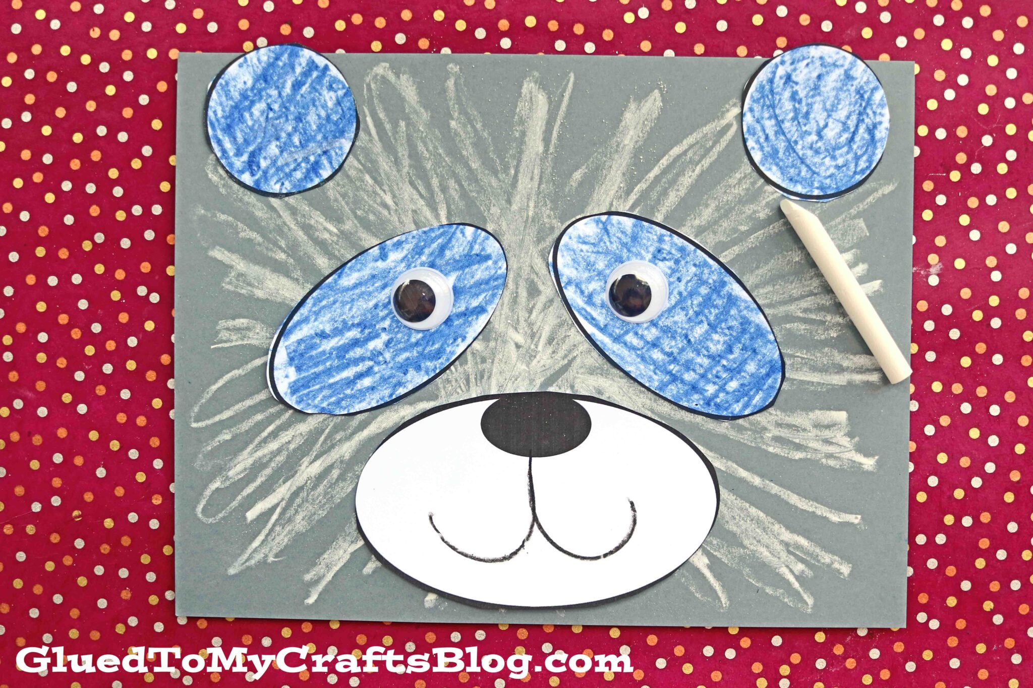 Chalk Art Panda Bear Craft Idea For Kids