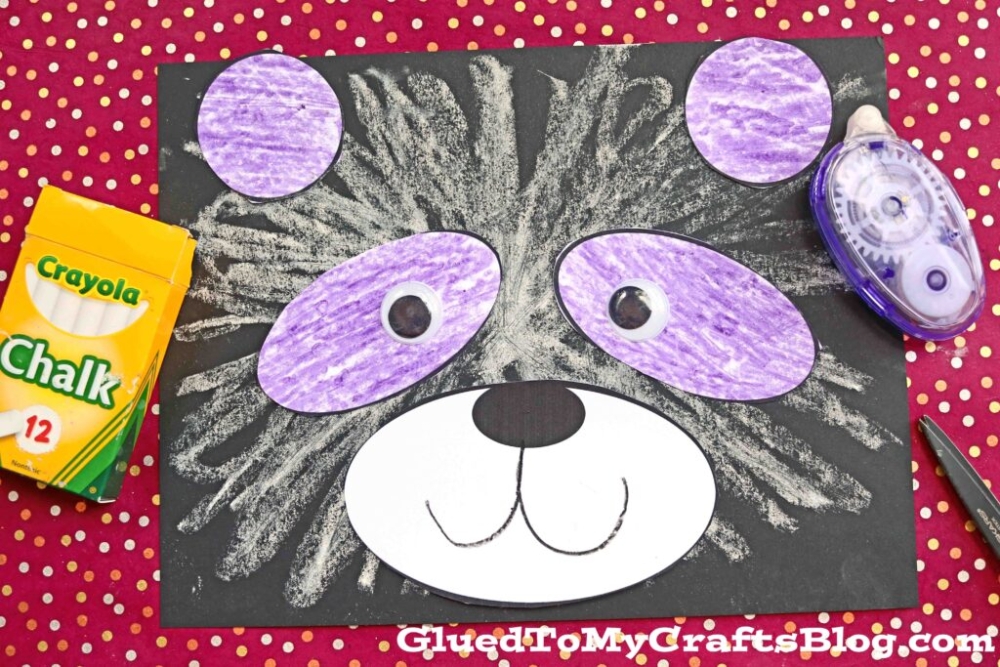 Chalk Art Panda Bear Craft Idea For Kids