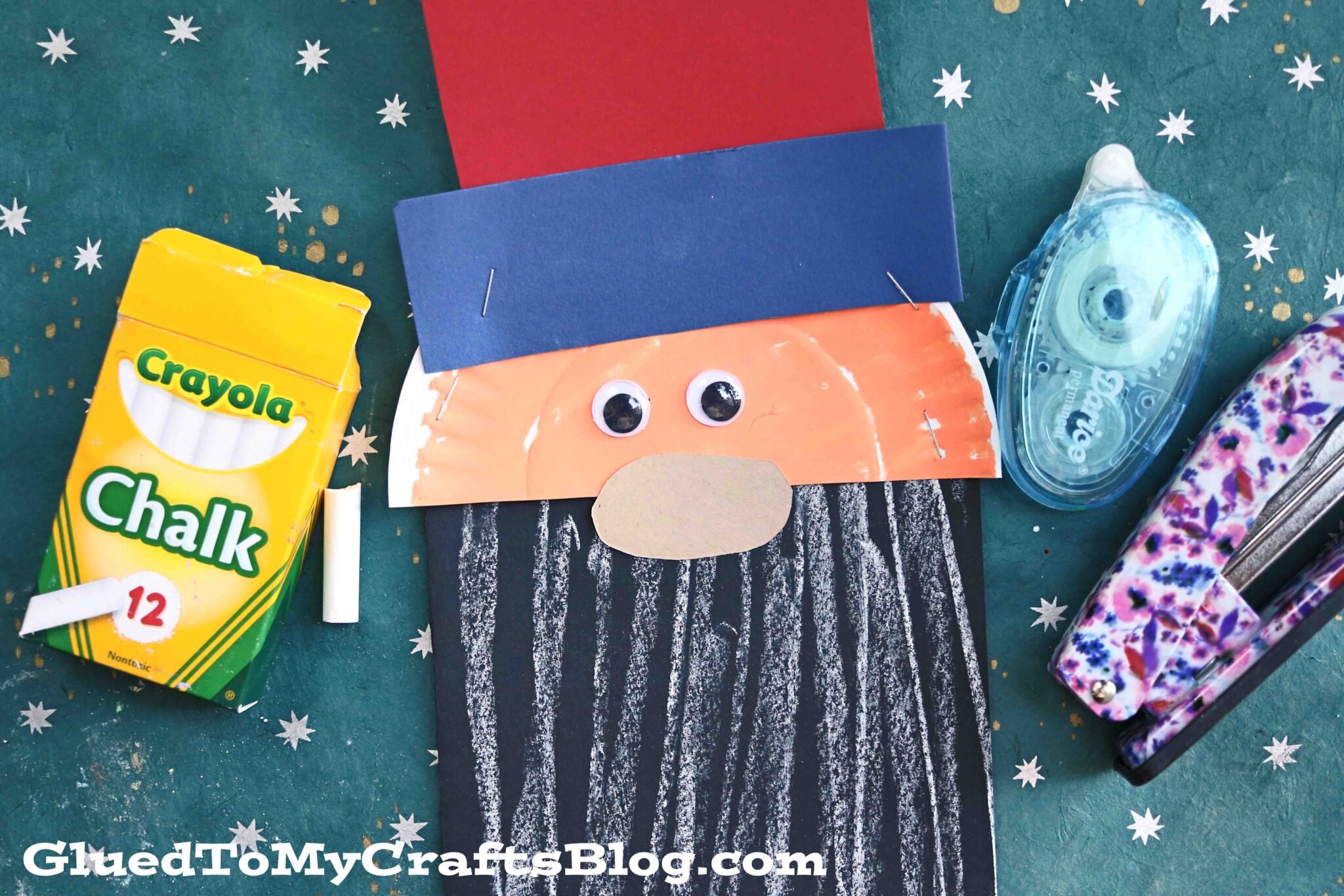 Chalk Art Uncle Sam Craft