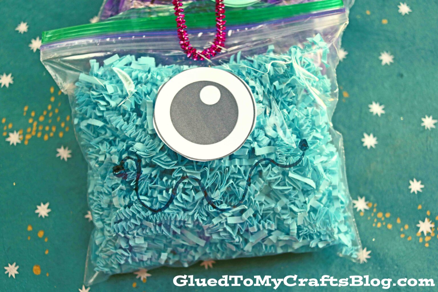 Crinkle Paper Alien Craft Idea For Kids