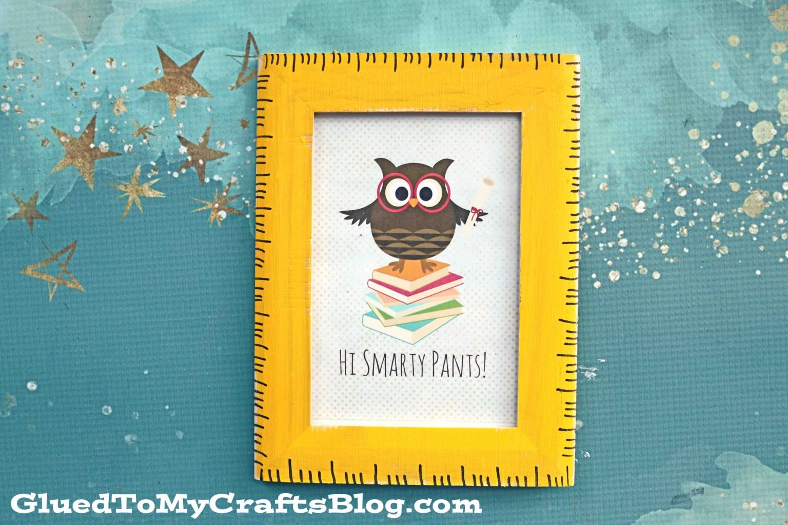 DIY Painted Decorative Ruler Frame