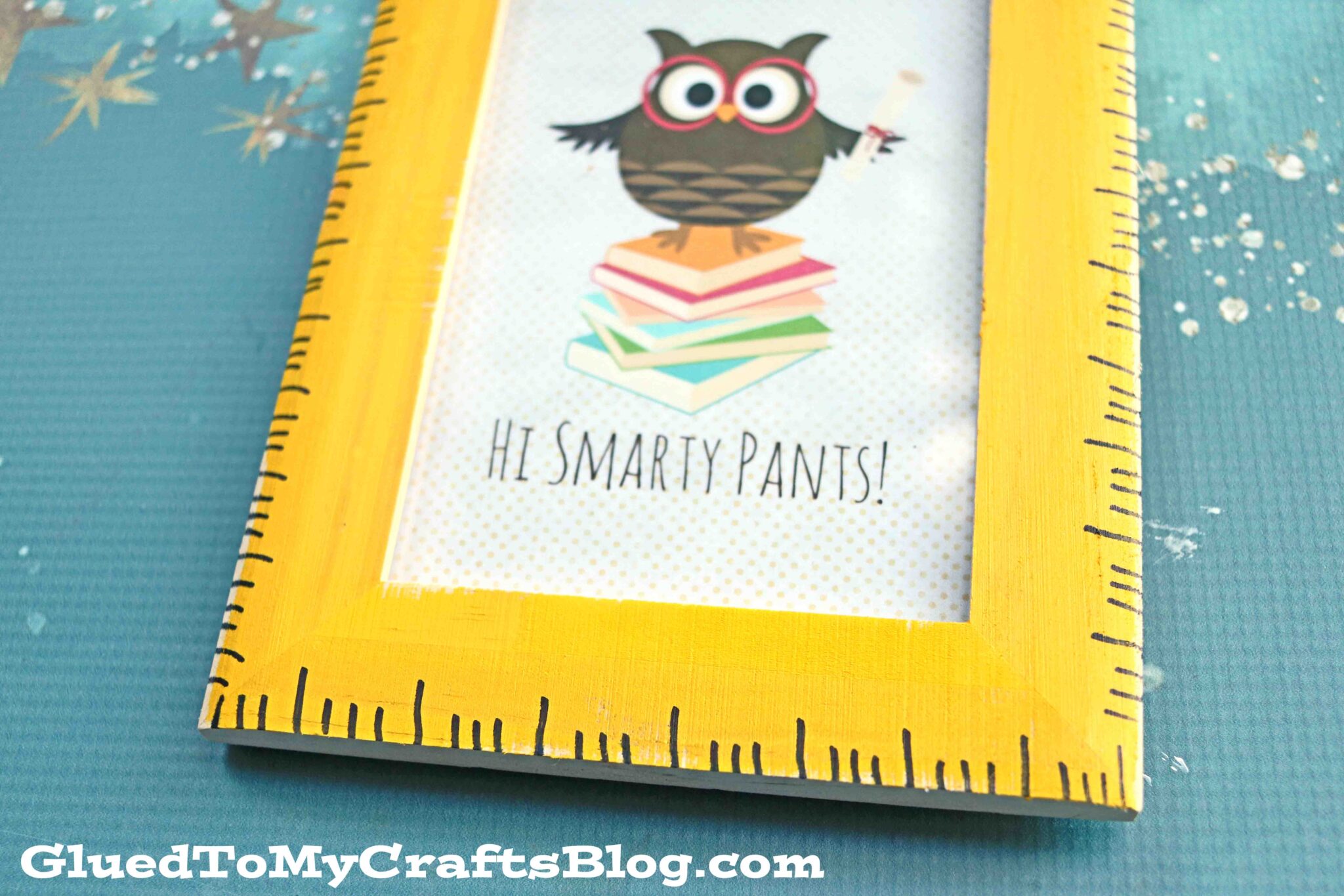 DIY Painted Decorative Ruler Frame