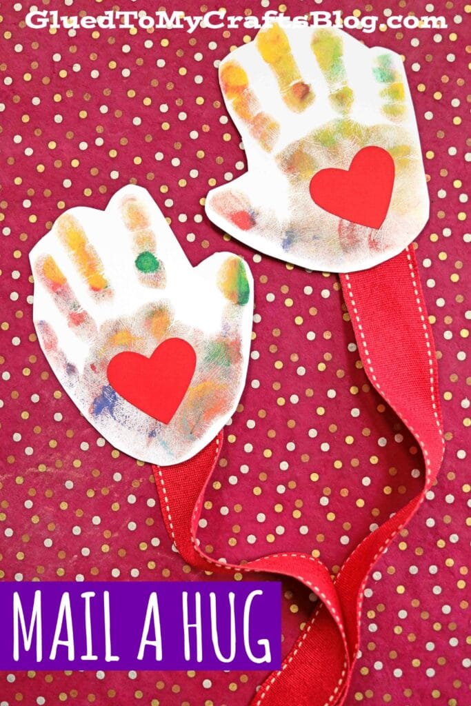 Handprint Mail A Hug Craft