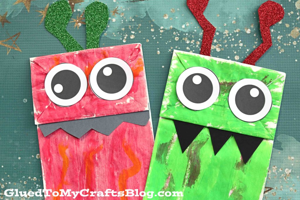 Paper Bag Monster Puppet Craft