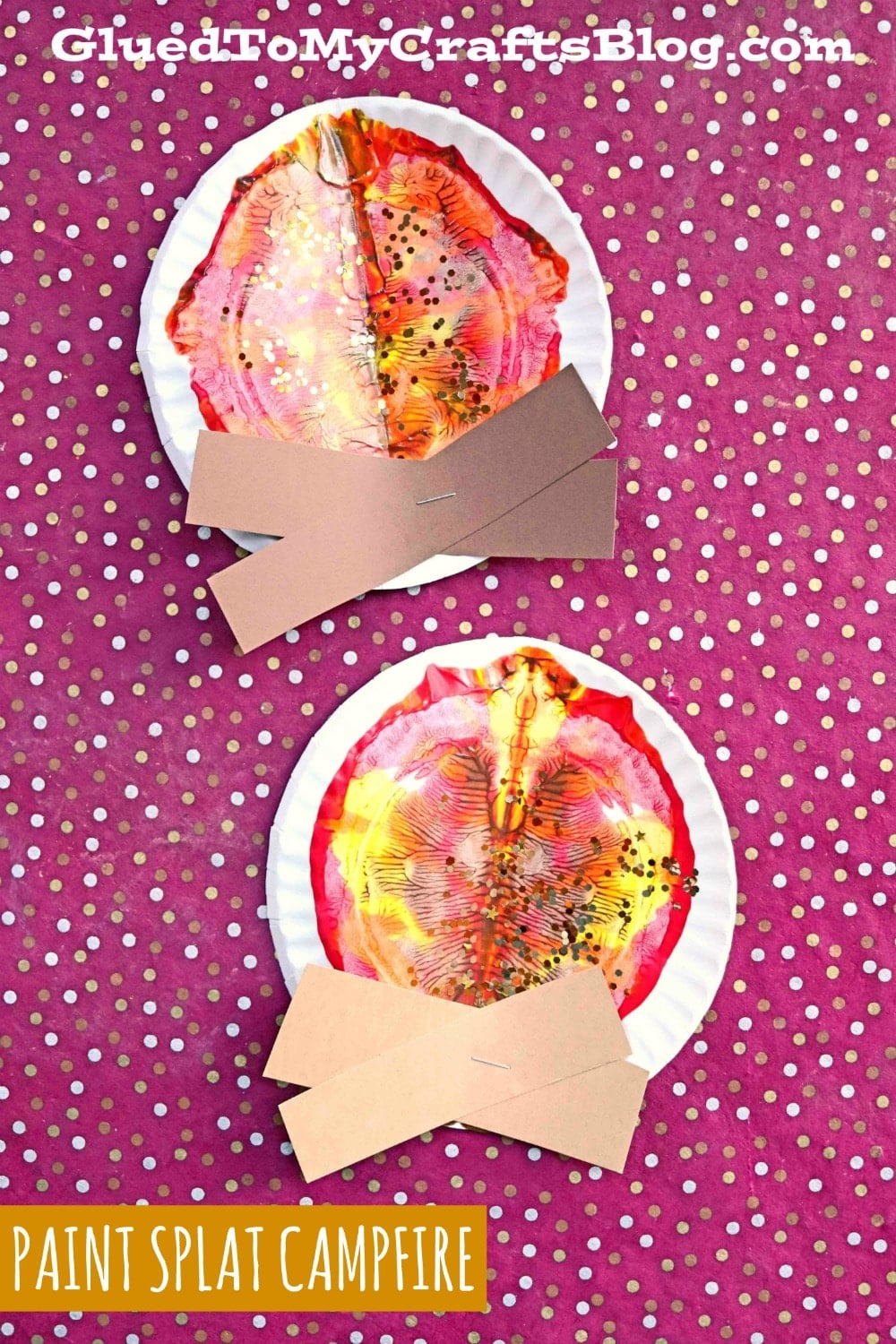 Paint Splat Campfire Craft For Summer Camp